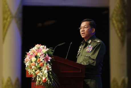 Myanmar Army Chief Senior General Min Editorial Stock Photo - Stock ...