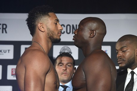 Tony Yoka v Jonathan Rice, La Conquete Boxing match, weigh in, Paris ...