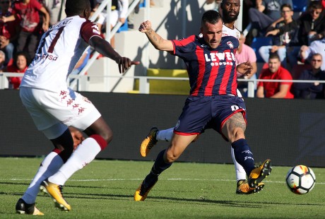 Crotones Bruno Martella Celebrates Scoring During Editorial Stock Photo ...