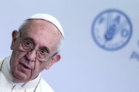 Pope Francis visits United Nations Food and Agriculture Organization ...
