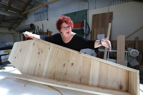 Sheree Whittington 45 Inspects Coffin Progress Editorial Stock Photo - Stock Image | Shutterstock