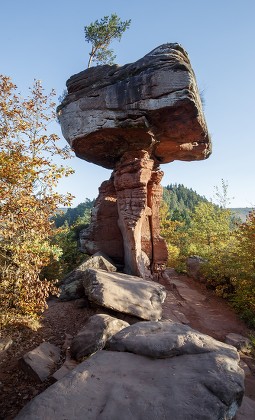 View Natural Monument Devils Table Hinterweidenthal Editorial Stock ...