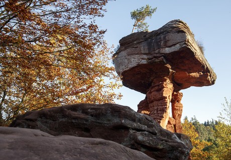 View Natural Monument Devils Table Hinterweidenthal Editorial Stock ...