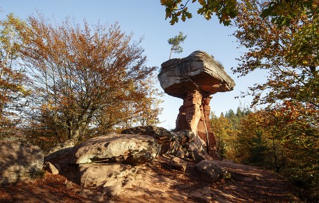 View Natural Monument Devils Table Hinterweidenthal Editorial Stock ...