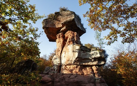 View Natural Monument Devils Table Hinterweidenthal Editorial Stock ...