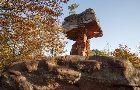 View Natural Monument Devils Table Hinterweidenthal Editorial Stock ...