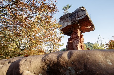 View Natural Monument Devils Table Hinterweidenthal Editorial Stock ...