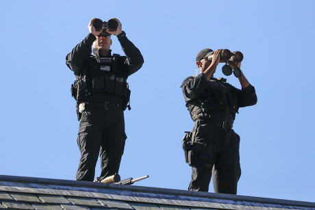 Members Us Secret Service Stand Post Editorial Stock Photo - Stock ...