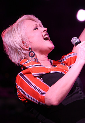 Cyndi Lauper Shown Performing Capacity Crowd Editorial Stock Photo ...