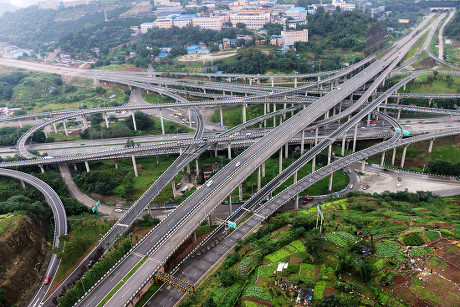 Huangjuewan Overpass Called Most Complicated Overpass Editorial Stock ...