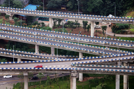 Huangjuewan Overpass Called Most Complicated Overpass Editorial Stock ...