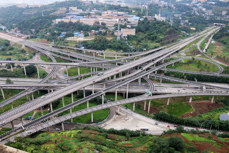 Huangjuewan Overpass Called Most Complicated Overpass Editorial Stock ...