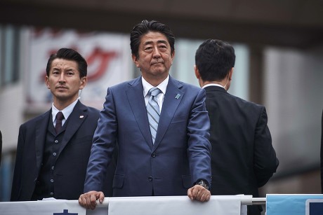 Prime Minister Shinzo Abe Head Japaneses Editorial Stock Photo - Stock ...