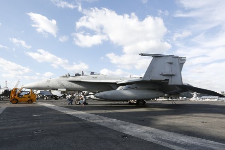Fa18 Ef Super Hornet Parked On Editorial Stock Photo - Stock Image ...