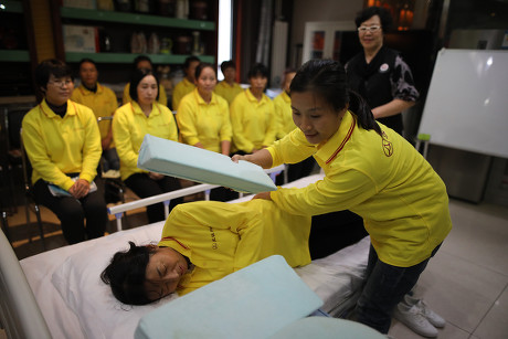 CHINESE NANNIES LEARN LOOK AFTER ELDERLY Editorial Stock Photo - Stock ...
