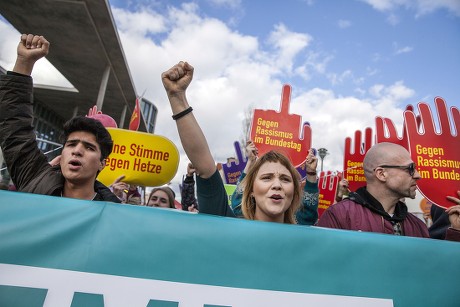 Demonstrators Hold Banners Shout Slogans During Editorial Stock Photo ...