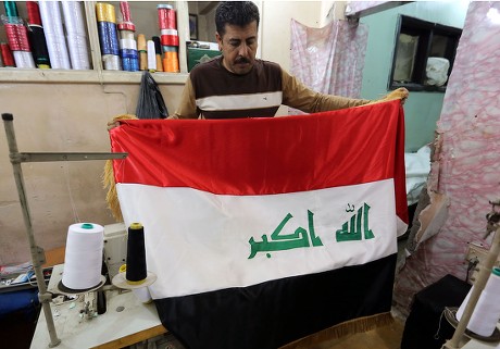 Iraqi Tailor Works On Iraqi National Editorial Stock Photo - Stock ...