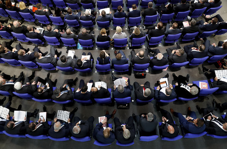 Delegates Attend Constituent Meeting German Bundestag Editorial Stock ...