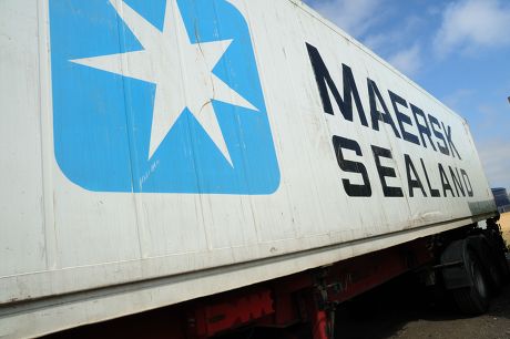Maersk Sealand Shipping Container On Container Editorial Stock Photo ...