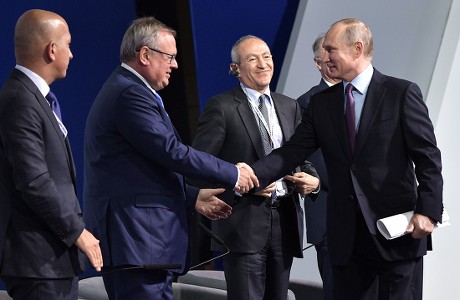 Vladimir Putin Ali Shareef Al Emadi Editorial Stock Photo - Stock Image ...