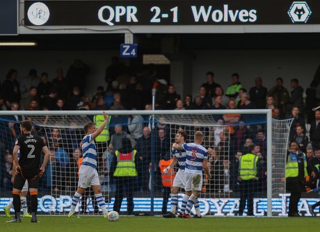 Qpr Players Celebrate Win Final Whistle Editorial Stock Photo - Stock ...