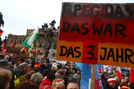 Right Wing Pegida Movement Celebrates 3year Editorial Stock Photo ...
