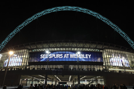 Spurs Wembley Stadium During Champions League Editorial Stock Photo ...