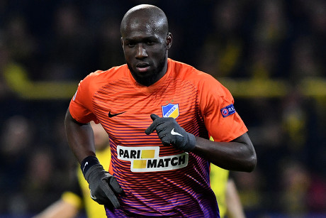 Apoels Mickael Pote Celebrates After Scoring Editorial Stock Photo ...