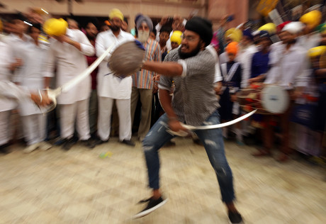 Sikh Men Exhibit Their Skills Swords Editorial Stock Photo - Stock ...