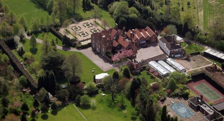 3 Aerial view of Mohamed Al Fayed's Barrow Green Court Estate in Oxted ...