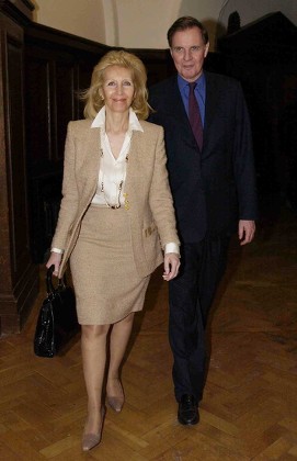 Jonathan Aitken His Partner Elizabeth Harris Editorial Stock Photo ...
