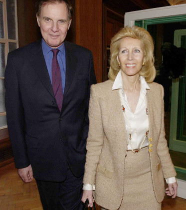 Jonathan Aitken His Partner Elizabeth Harris Editorial Stock Photo ...
