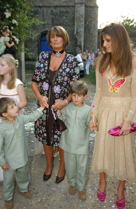 Lady Annabel Goldsmith Her Daughter Jemima Editorial Stock Photo ...