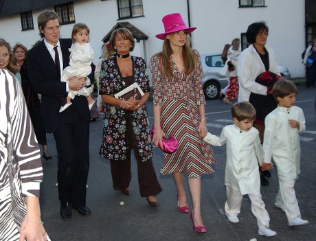 Jemima Goldsmith Her Sons Pageboys Sulaiman Editorial Stock Photo ...