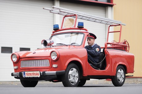Firefighter Lieutenant Imre Doka Poses Photographs Editorial Stock ...