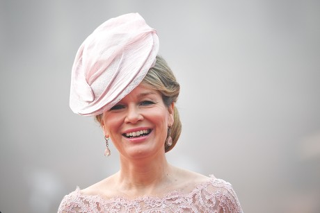 Queen Mathilde Ceremonial Welcome Forecourt Rashtrapati Editorial Stock ...