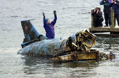 Remains Sir Donald Campbells Speedboat Bluebird Editorial Stock Photo ...