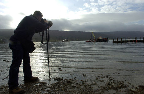 Remains Sir Donald Campbells Speedboat Bluebird Editorial Stock Photo ...