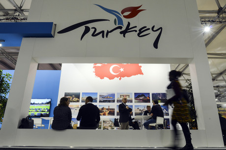 Delegate Walks Past Turkish Pavillion During Editorial Stock Photo ...