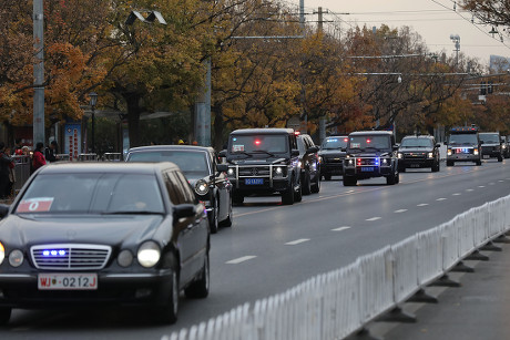 Motorcade Prepares Us President Donald J Editorial Stock Photo - Stock ...