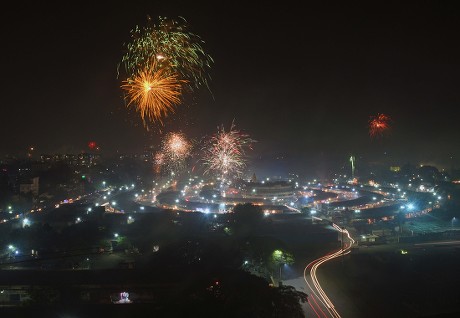 Traders Burst Fire Crackers Market Yard Editorial Stock Photo - Stock ...