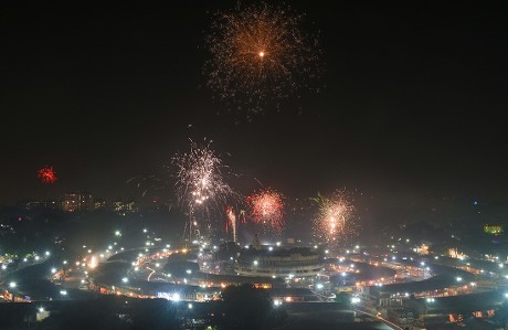 Traders Burst Fire Crackers Market Yard Editorial Stock Photo - Stock ...