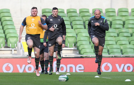 Ireland Rugby Captain's Run, Aviva Stadium, Dublin - 10 Nov 2017 Stock ...