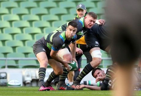 Ireland Rugby Captain's Run, Aviva Stadium, Dublin - 10 Nov 2017 Stock ...