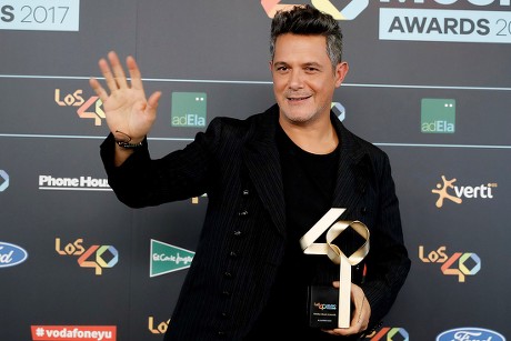 Spanish Singersongwriter Alejandro Sanz Poses His Editorial Stock Photo ...