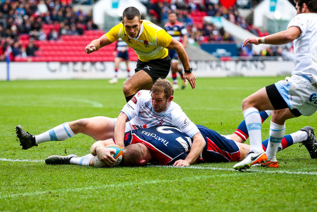 Ross Mcmillan Bristol Rugby Scores Try Editorial Stock Photo - Stock ...