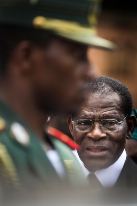 Equatorial Guineas President Teodoro Obiang Leaves Editorial Stock ...