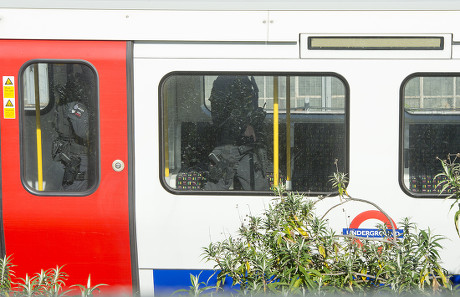 Armed Police Walk Through Carriage Tube Editorial Stock Photo - Stock ...