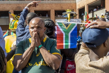 South African Rugby Fans React Disappointment Editorial Stock Photo ...