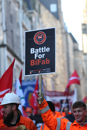 Bifab Workers Protesting Mass Rally March Editorial Stock Photo - Stock ...